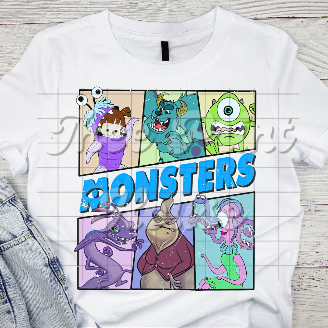 Monsters Distressed – Sammies Prints
