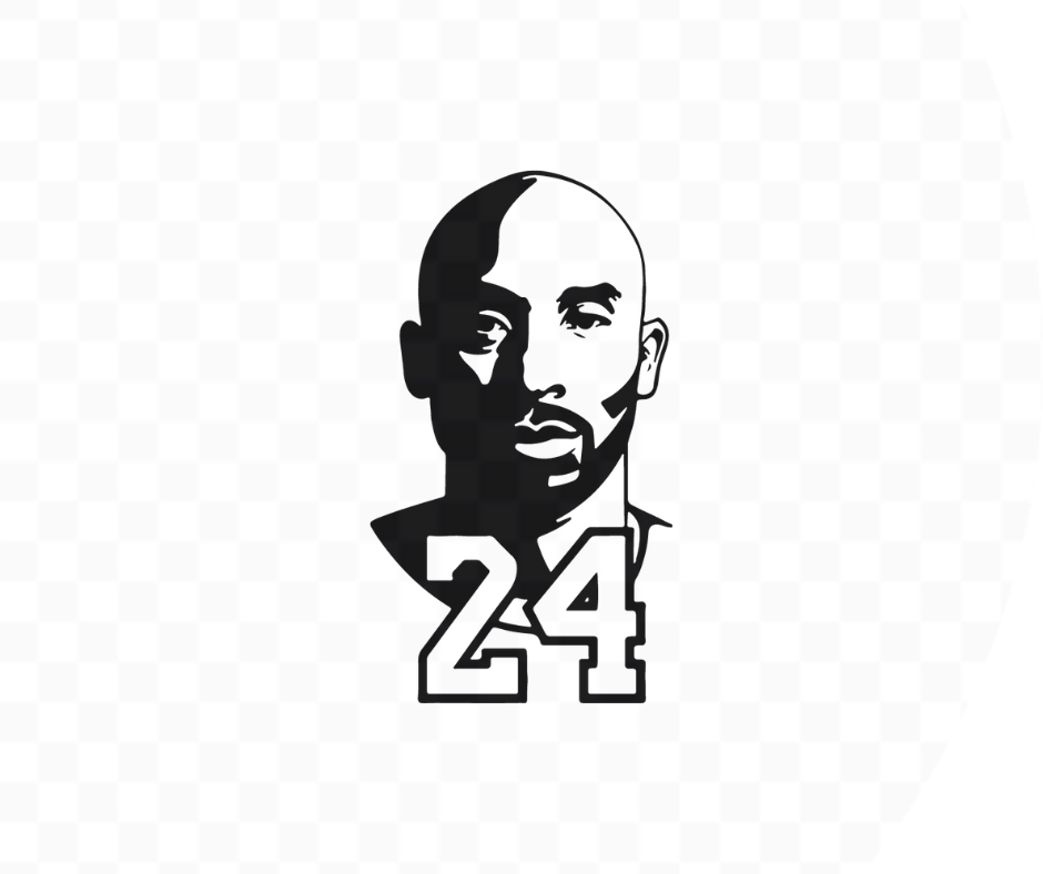 Kobe Head 24 Basketball DTF – Sammies Prints