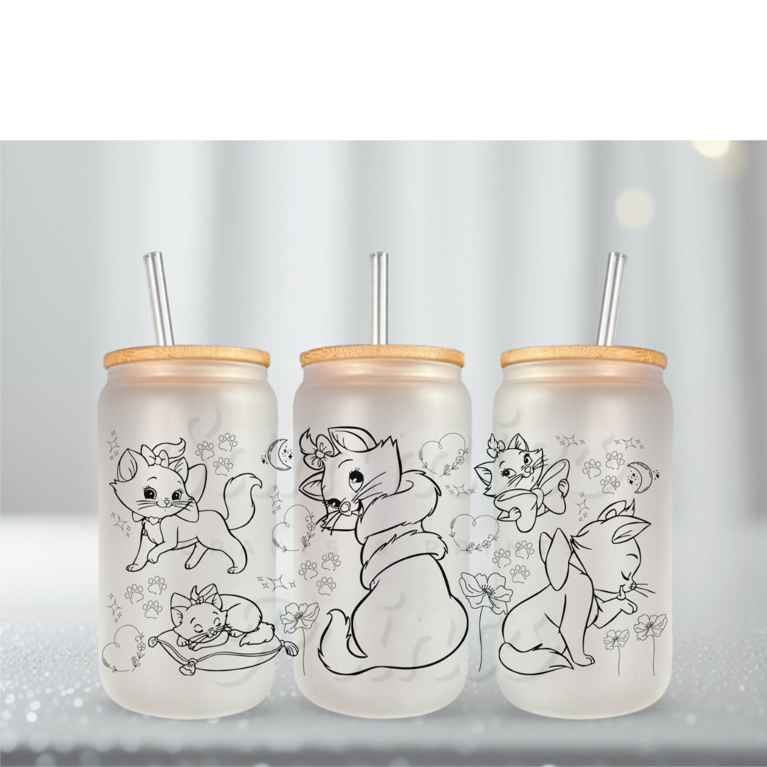 Marie Outline UV DTF Cup Wrap – Sammies Prints