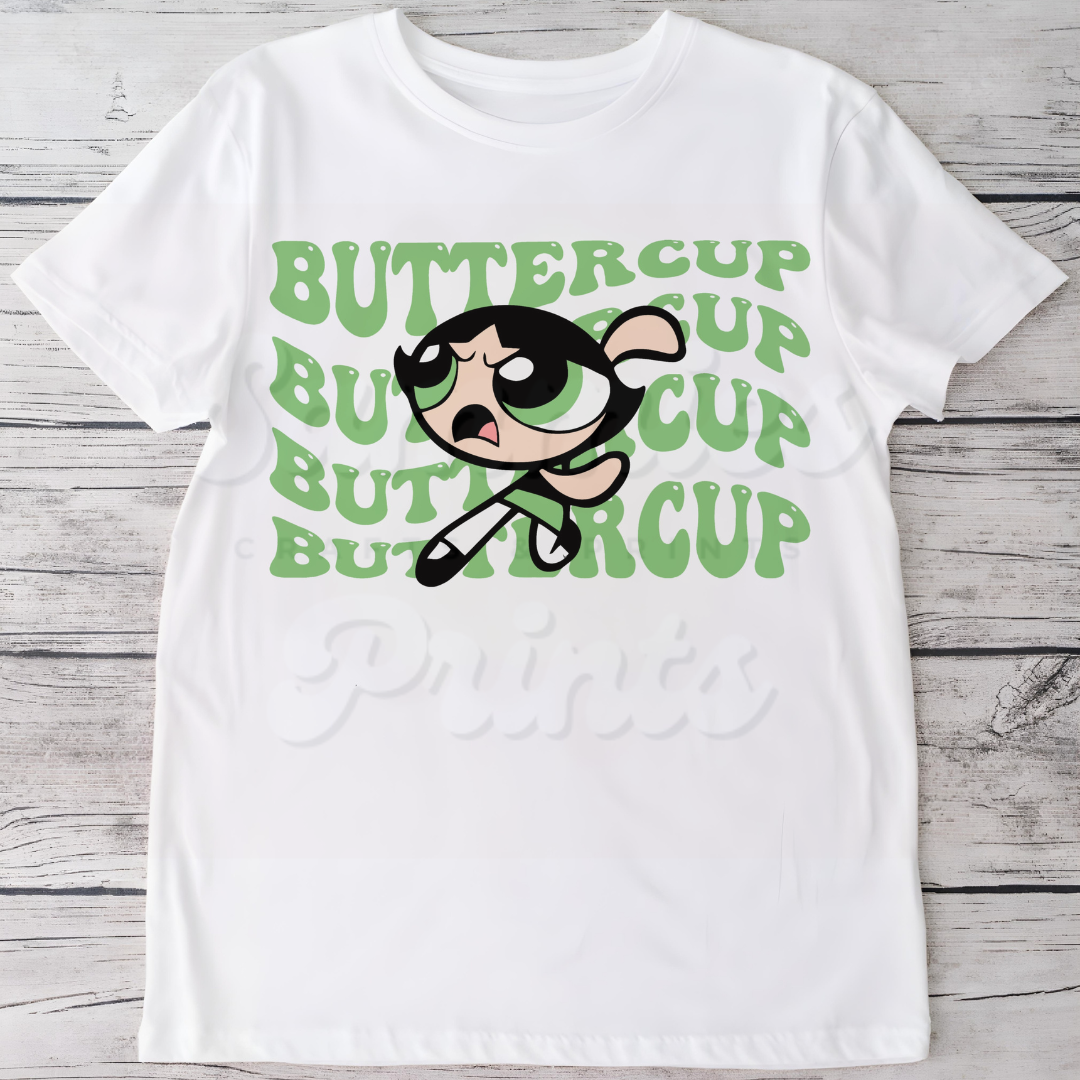 Buttercup Big Name DTF Heat Transfer – Sammies Prints