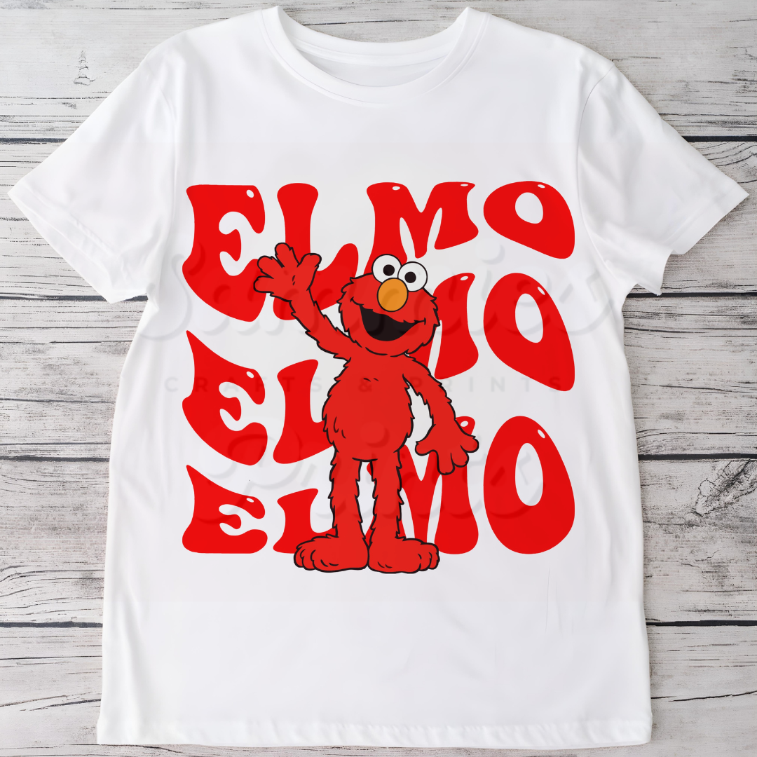 Elmo Big Name DTF Heat Transfer – Sammies Prints