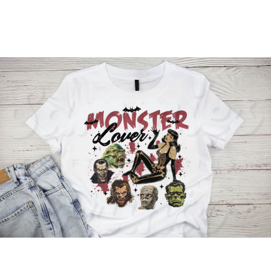 Monster Lover DTF Heat Transfer – Sammies Prints